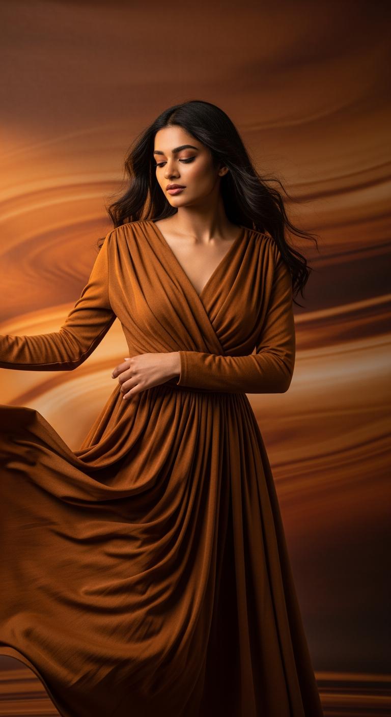 Anyone Wearing A Cinnamon Dress Needs To See My 9 Makeup Ideas ...