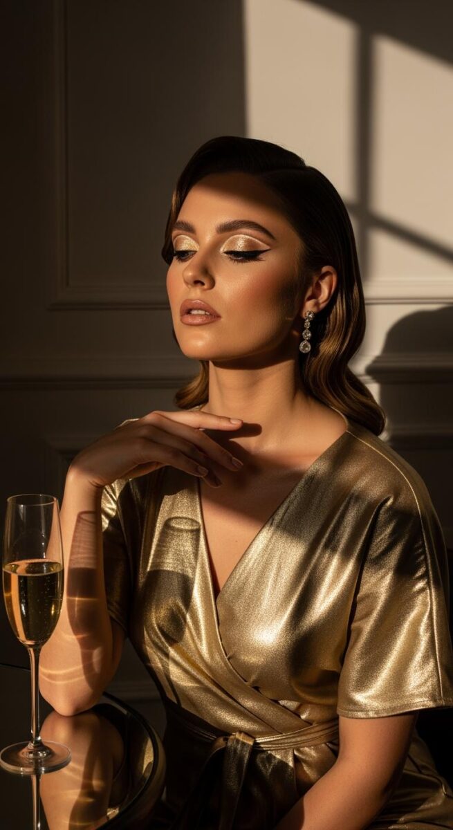My Favorite Makeup Colors That Make a Gold Dress Absolutely Sing ...