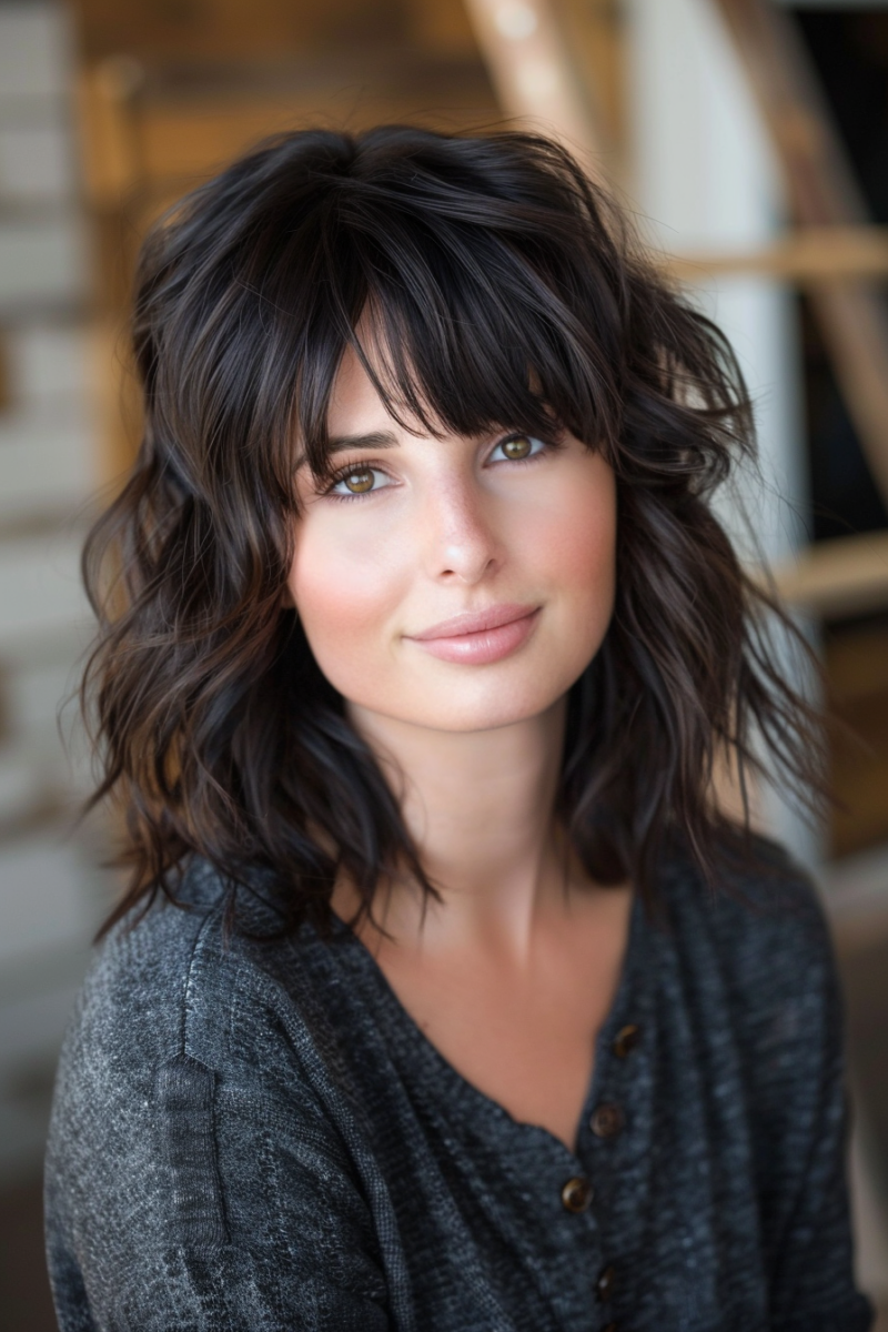Stylists Say These Medium Shaggy Cuts Are The Secret To Effortless ...