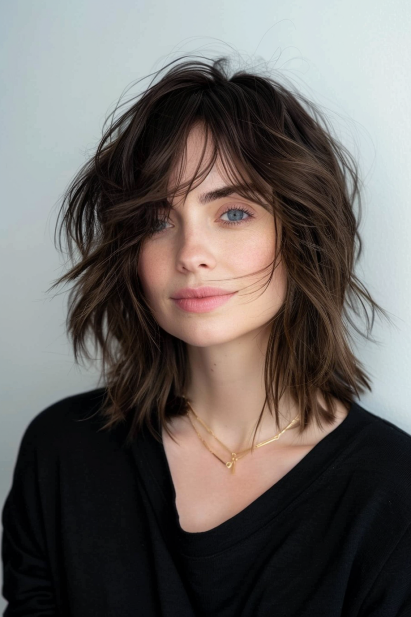 Stylists Say These Medium Shaggy Cuts Are The Secret To Effortless ...