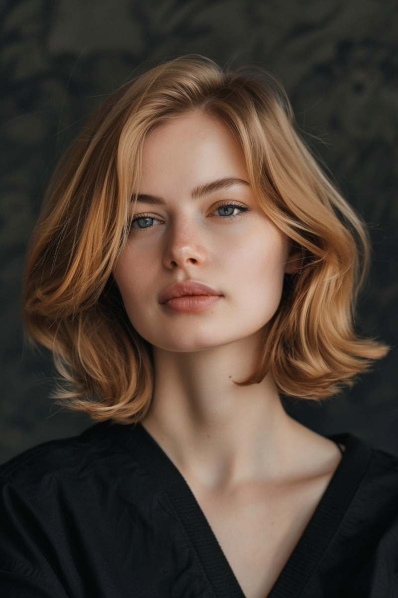 13 Irresistible Medium Length Haircuts For Round Faces — NeedleStyle