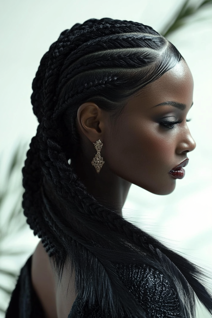 You’ll Be Amazed By These Creative Natural Cornrow Hairstyles ...