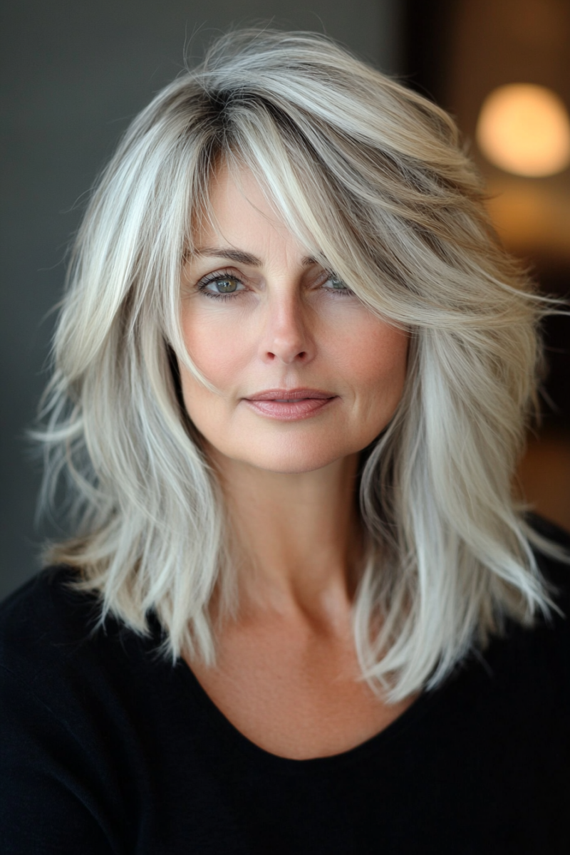 Uncover Very Layered Medium Hairstyles For Women Over 50 — NeedleStyle