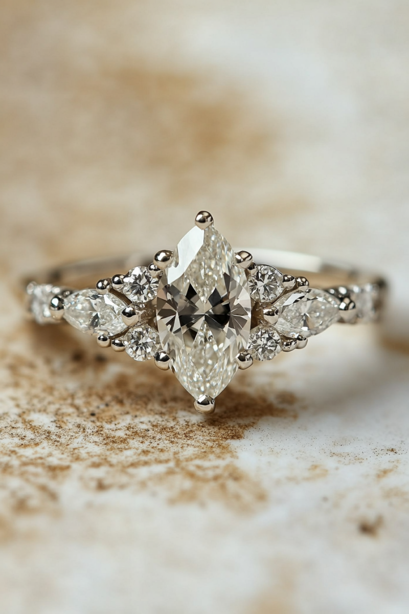 13+ Gorgeous Marquise Engagement Ring Ideas For Your Dream Proposal ...