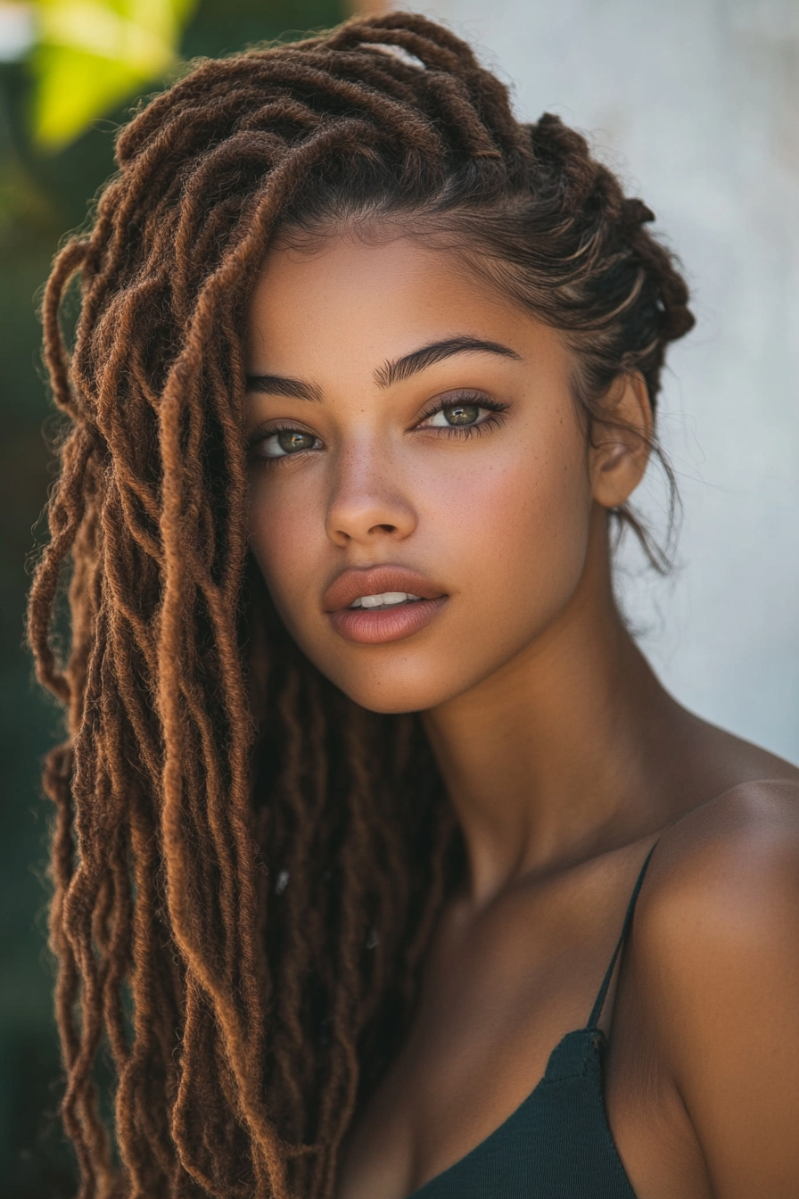 13 Thin Locs Hairstyles: Creative Looks for Modern Women — Daily ...