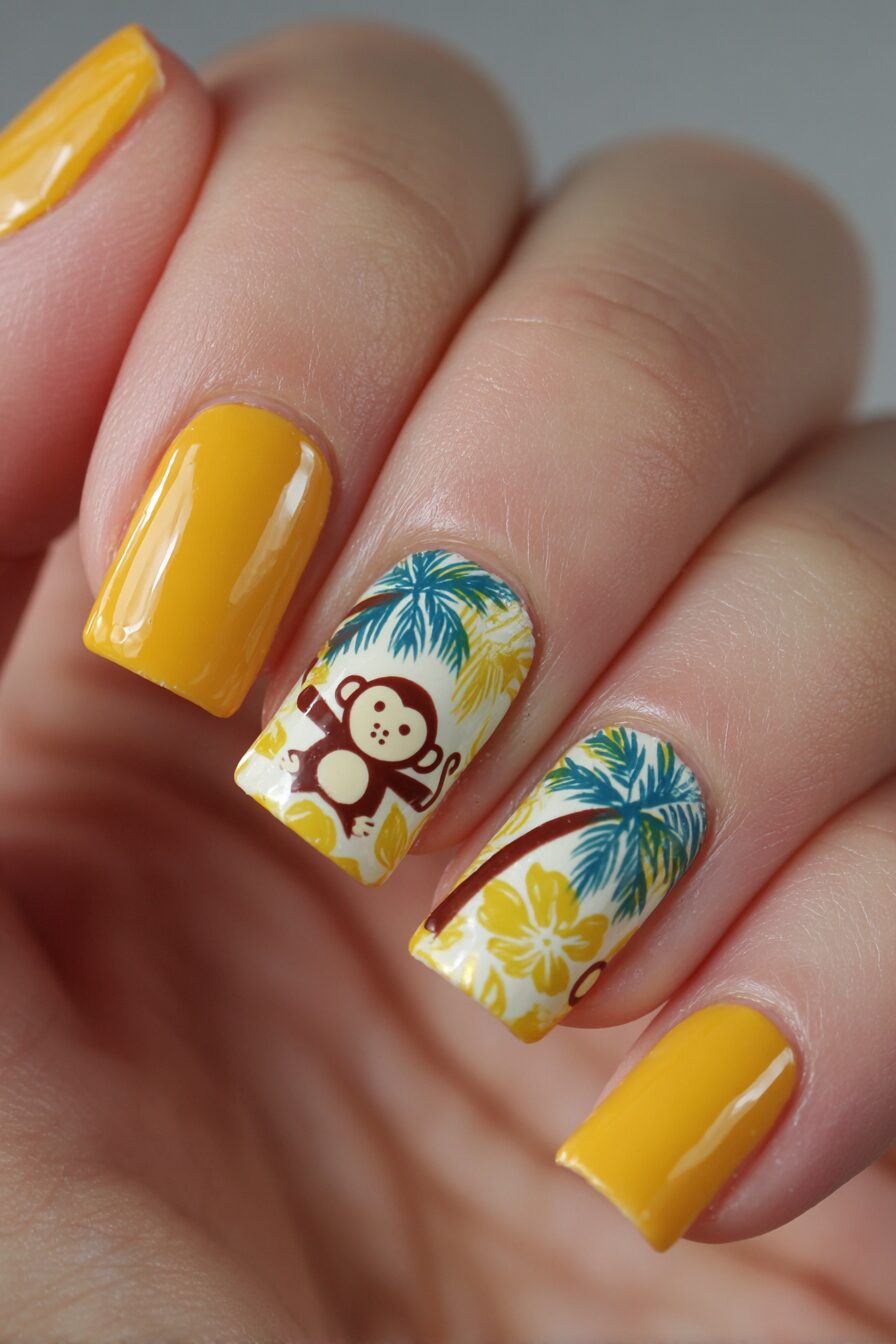 Don’t Miss Out On These Cute Monkey Nail Ideas That Everyone Will Adore ...