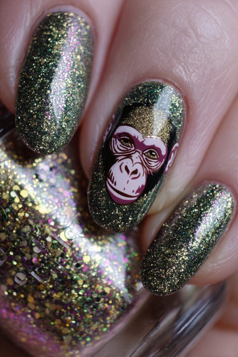 Don’t Miss Out On These Cute Monkey Nail Ideas That Everyone Will Adore ...