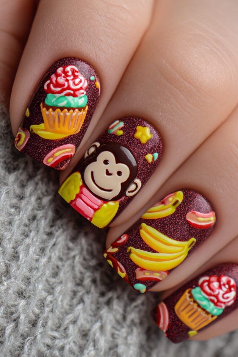 Don’t Miss Out On These Cute Monkey Nail Ideas That Everyone Will Adore ...