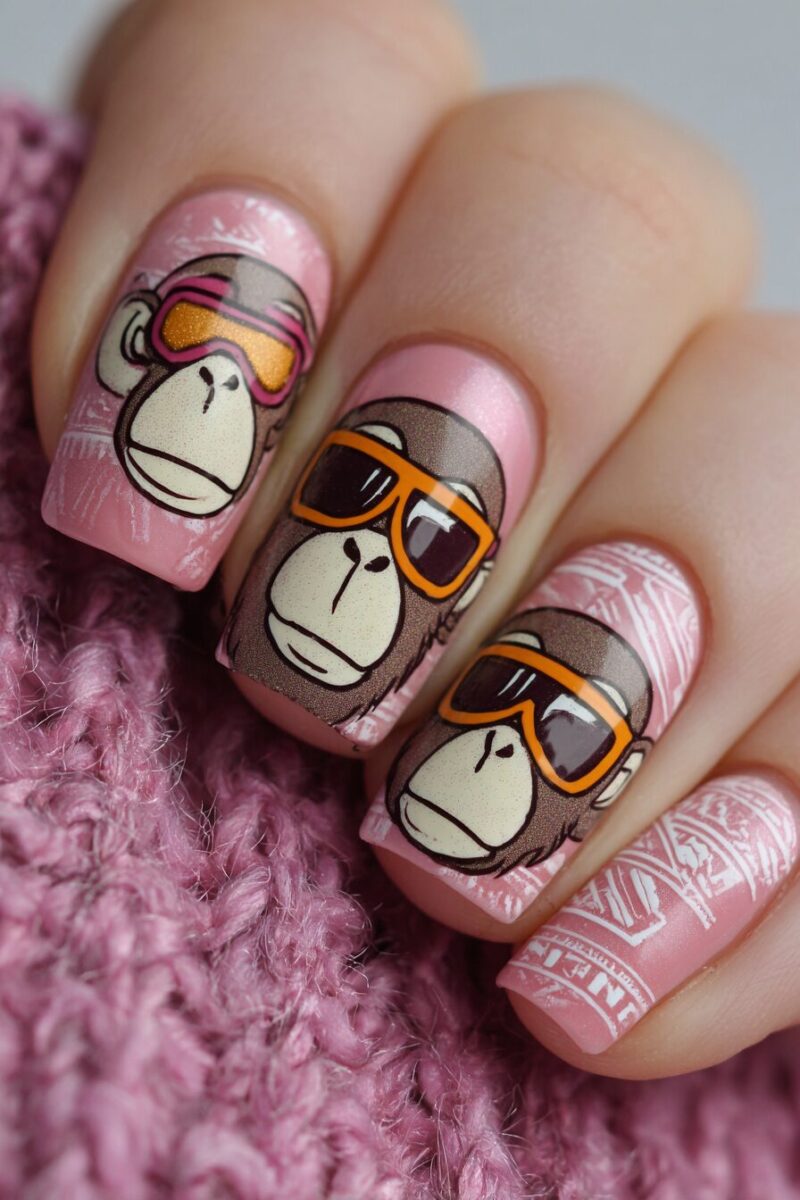 Don’t Miss Out On These Cute Monkey Nail Ideas That Everyone Will Adore ...