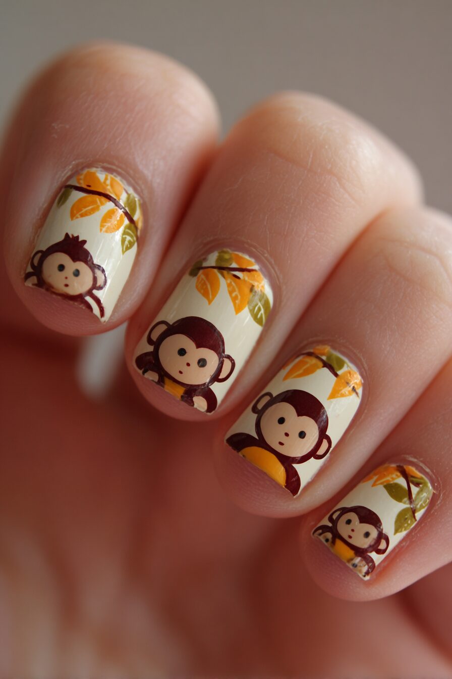 Don’t Miss Out On These Cute Monkey Nail Ideas That Everyone Will Adore ...