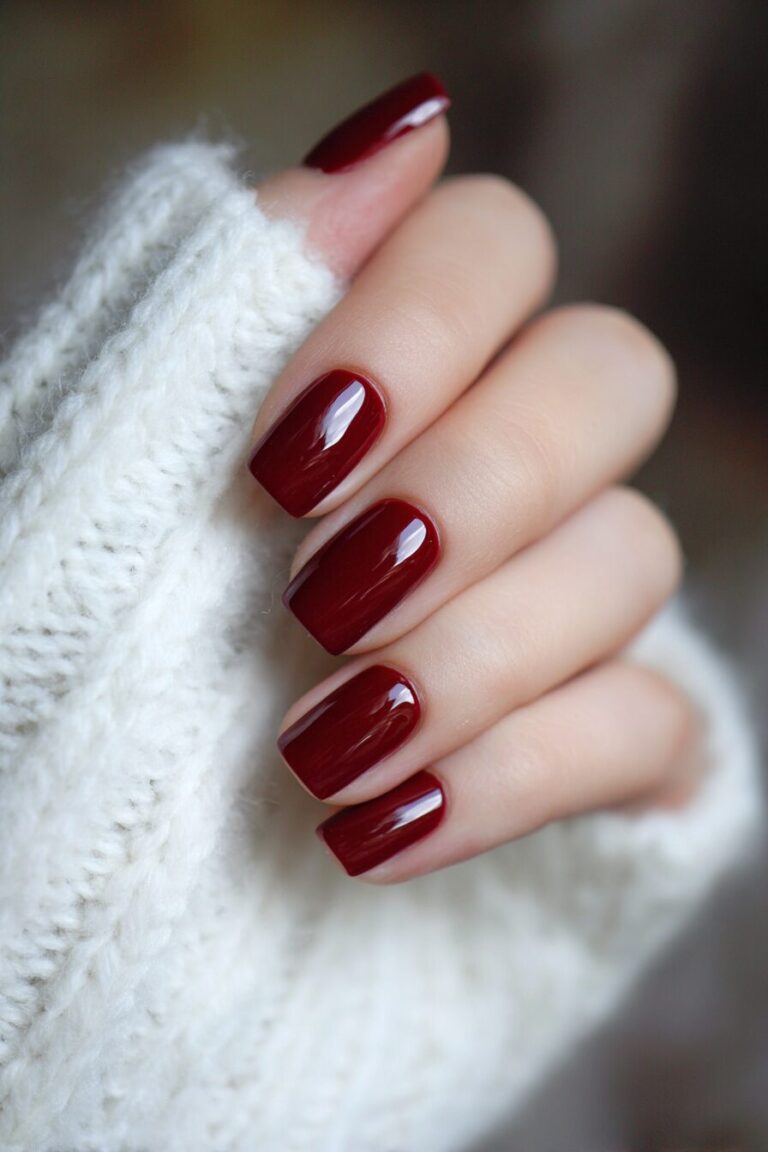 Elegant Deep Red Nail Ideas — NeedleStyle