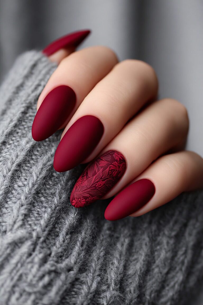 Elegant Deep Red Nail Ideas — NeedleStyle