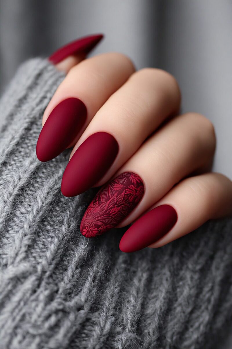Elegant Deep Red Nail Ideas — NeedleStyle
