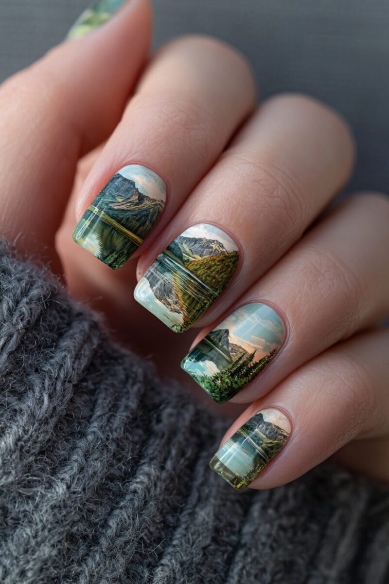 Beautiful Lake Nails For A Serene Look — NeedleStyle