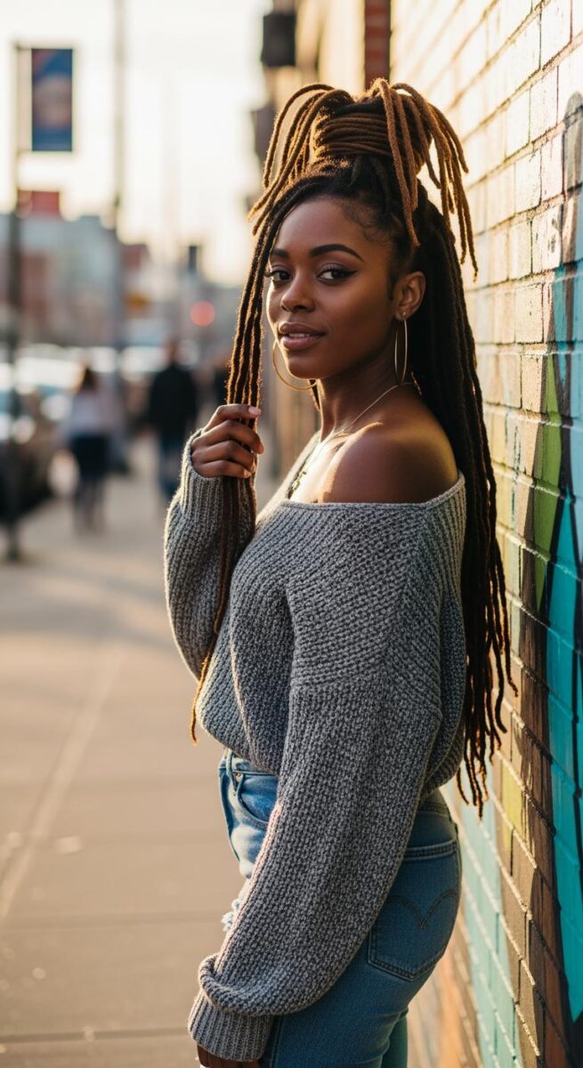 Everyday Nonchalant Dreadhead Styles That Always Look Right (Women ...