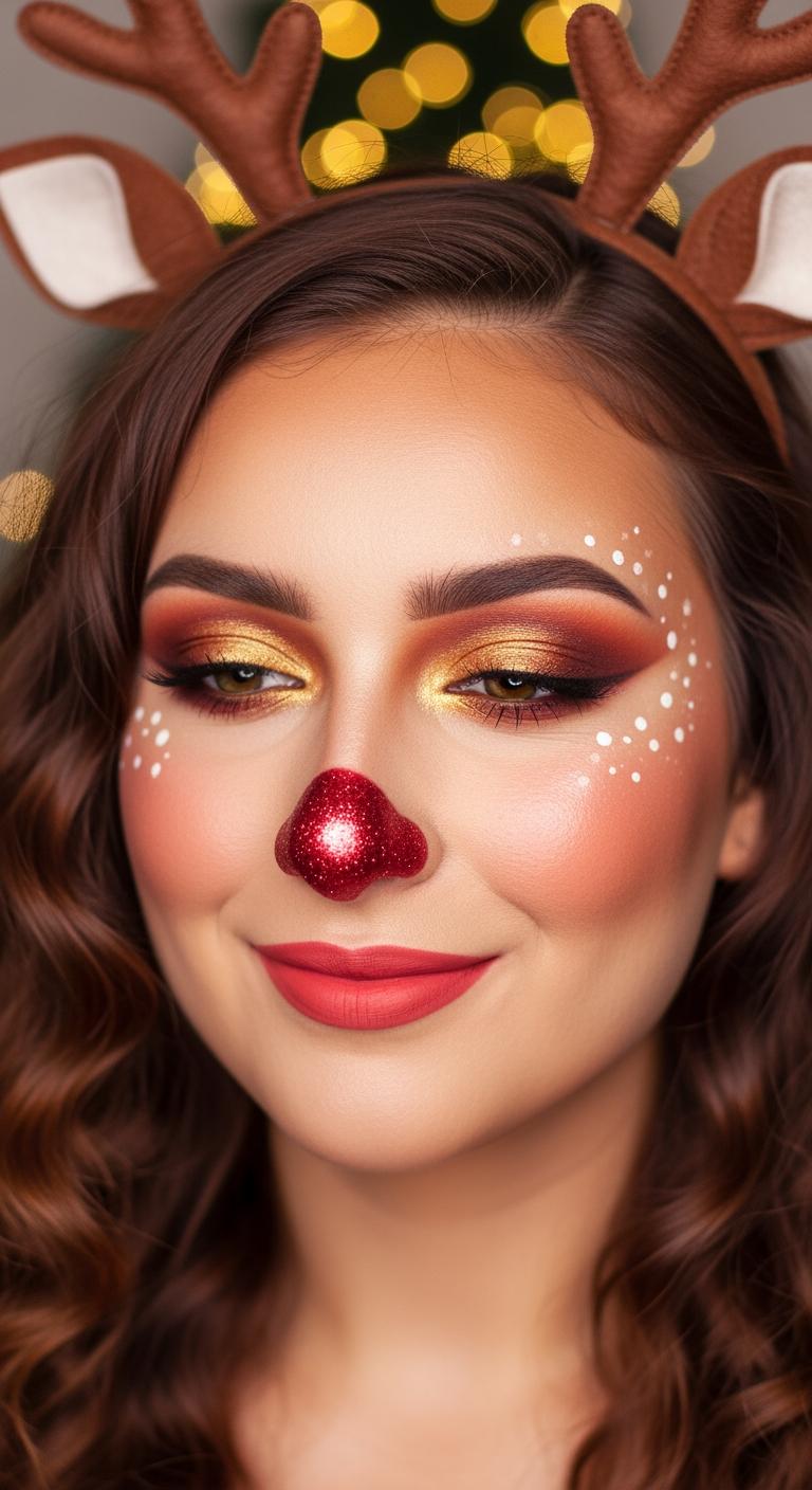 Stop Wearing Basic Holiday Makeup — These Rudolph Looks Are Everything ...